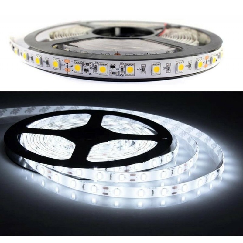 Strisce Led Striscia Led Luce Bianca 5050 Smd